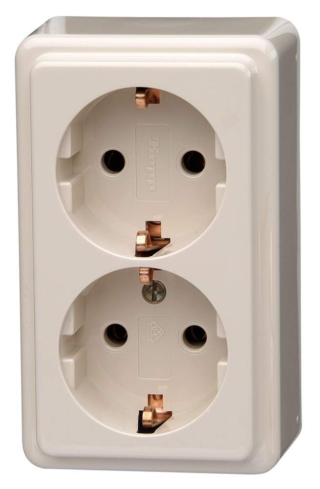 STANDARD WCD 2V RA OPBOUW CREME