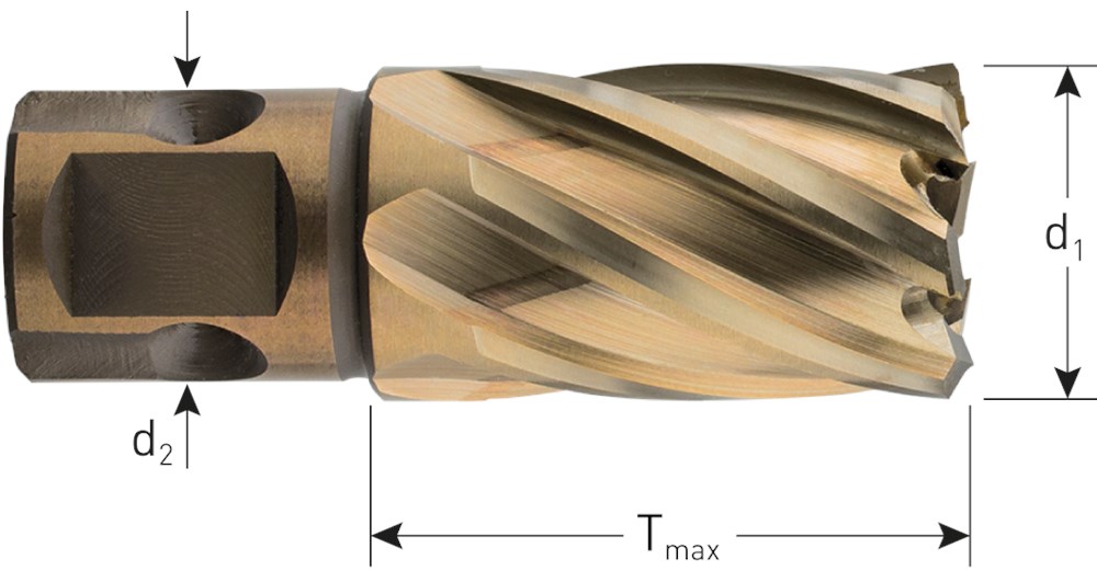 HSS-XE KERNBOOR GOLD-LINE, UNIVERSEEL 19, ø25X30 | Enorm van Driel