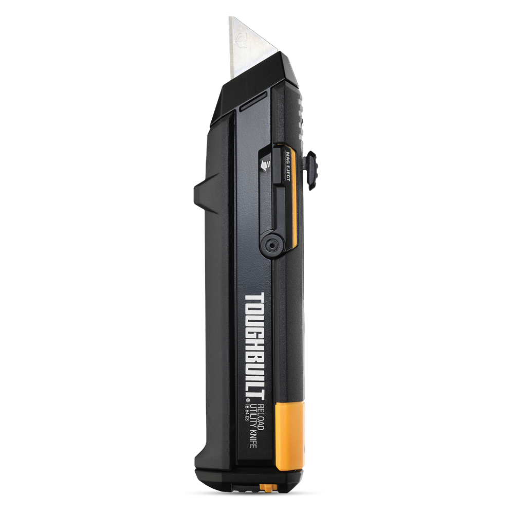 ToughBuilt TB-H4S2-03-BEA Reload Utility Knife with 2 Mags & 10 Blades ...