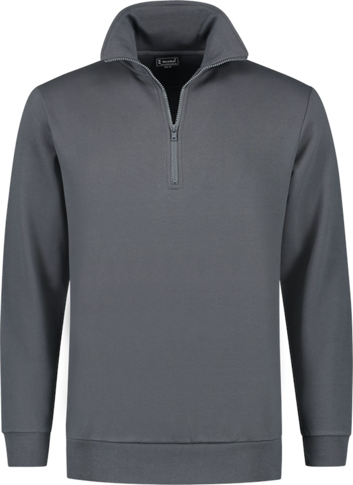 WORKMAN ZIPPER SWEATER GRAPHITE MAAT:XL | Wijngo Holland b.v.