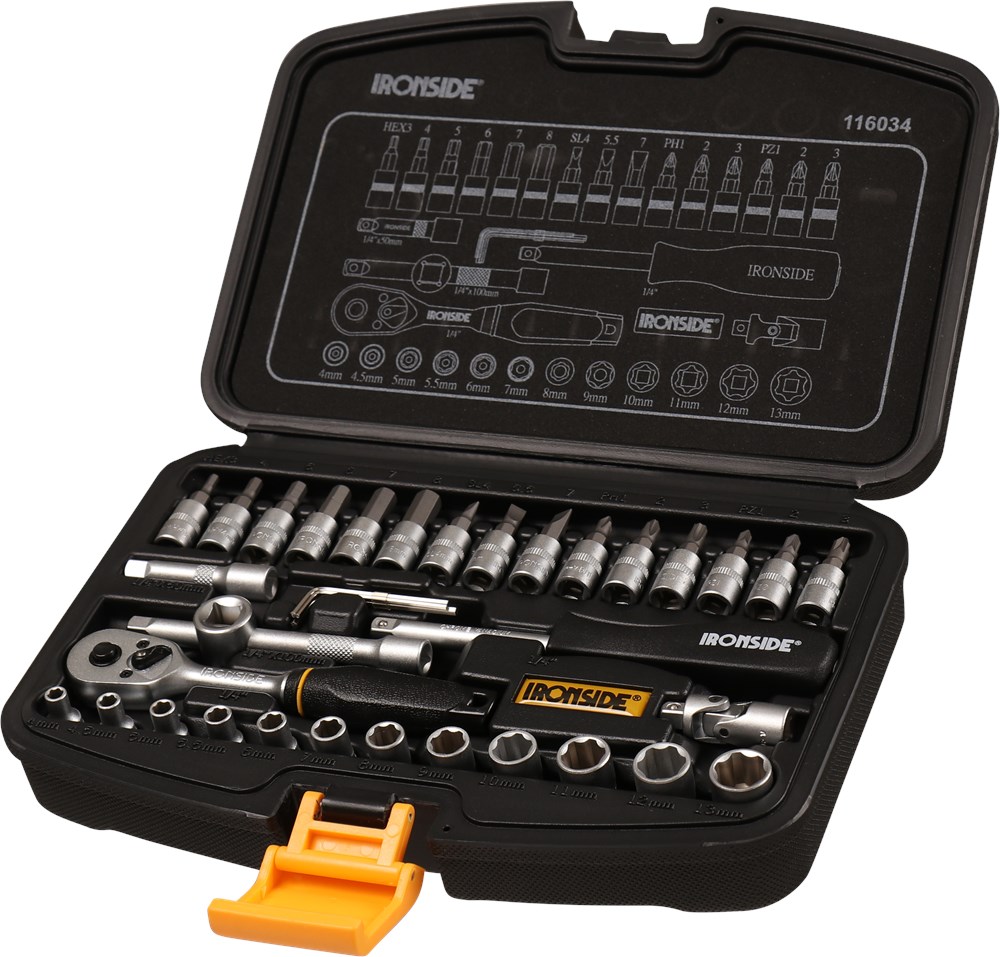 IRONSIDE Doppensets 1/4"