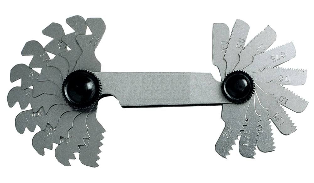 Schroefdraadmeter inch-maten V-draad 4-42, 30 bladen | Lintner B.V.