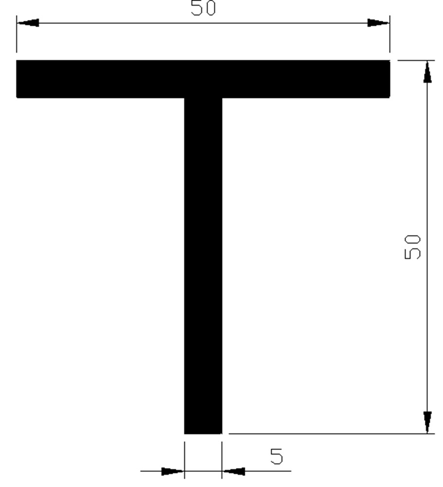 093211 alu-t-profiel 50x50x5mm | GBI Edese IJzerwaren