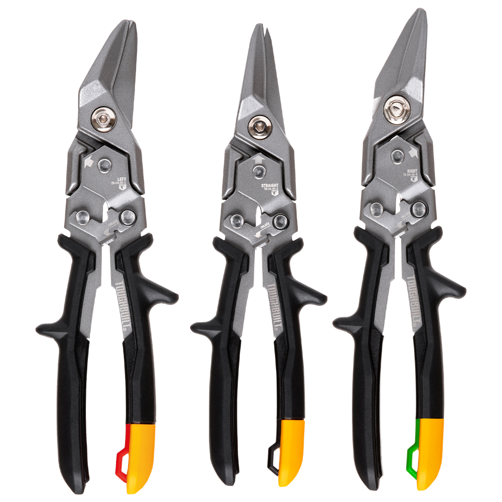 ToughBuilt TB-H4S3-60-BEA 3-piece Aviation Tin Snips Set ToughBuilt