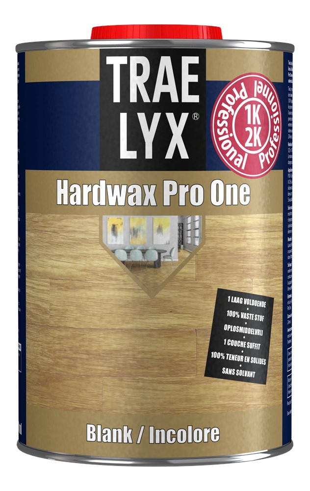 TRAELYX HARDWAX PRO ONE BLANK ZIJDEMAT 1L