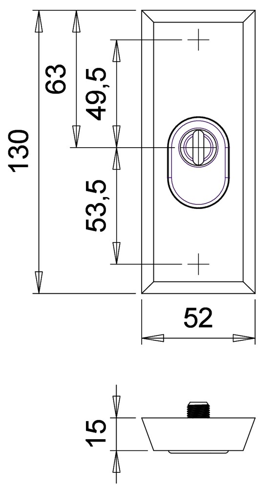 Dieckmann veiligheidsrozet met kerntrek beveiliging SKG*** D7031 F1 ...