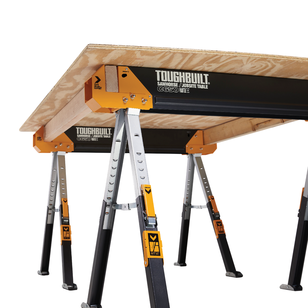 ToughBuilt TB-C650-2-XEA Sawhorse / Jobsite Table Twin Pack ToughBuilt